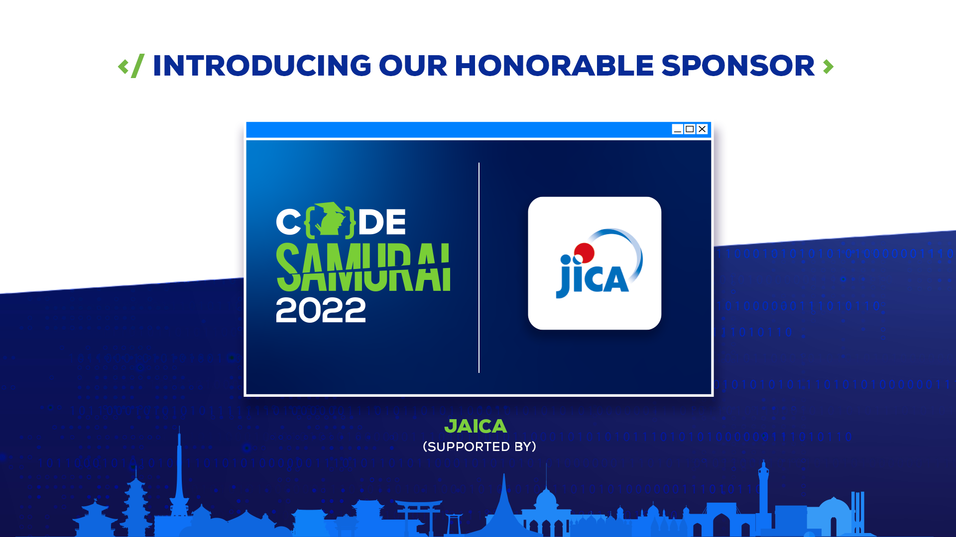 Code Samurai 2022: an Inter-University Hackathon